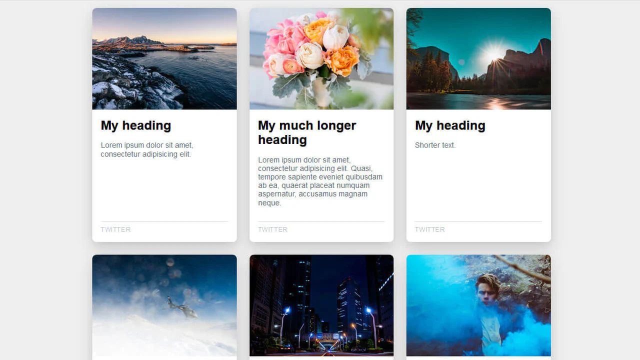 10+ CSS Card Layouts