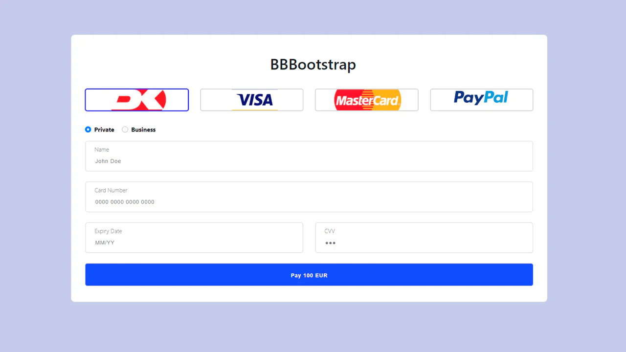 38 Bootstrap Payment Forms