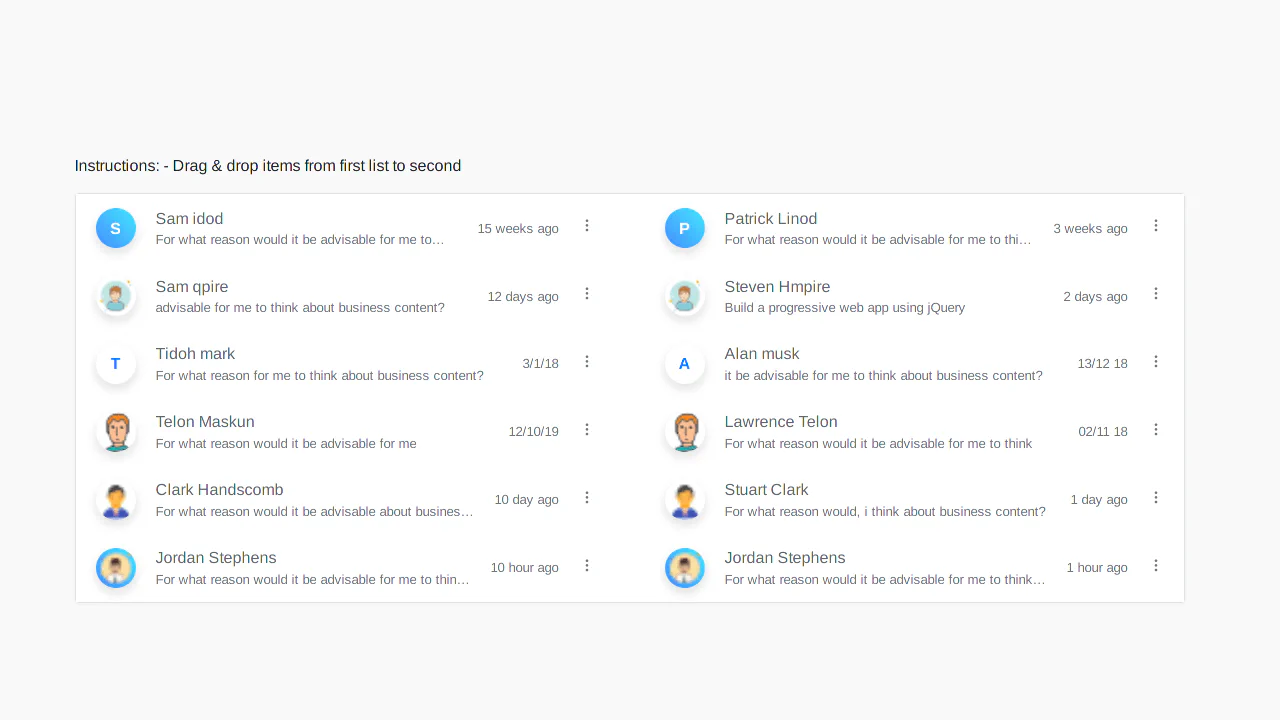 15 Bootstrap Lists