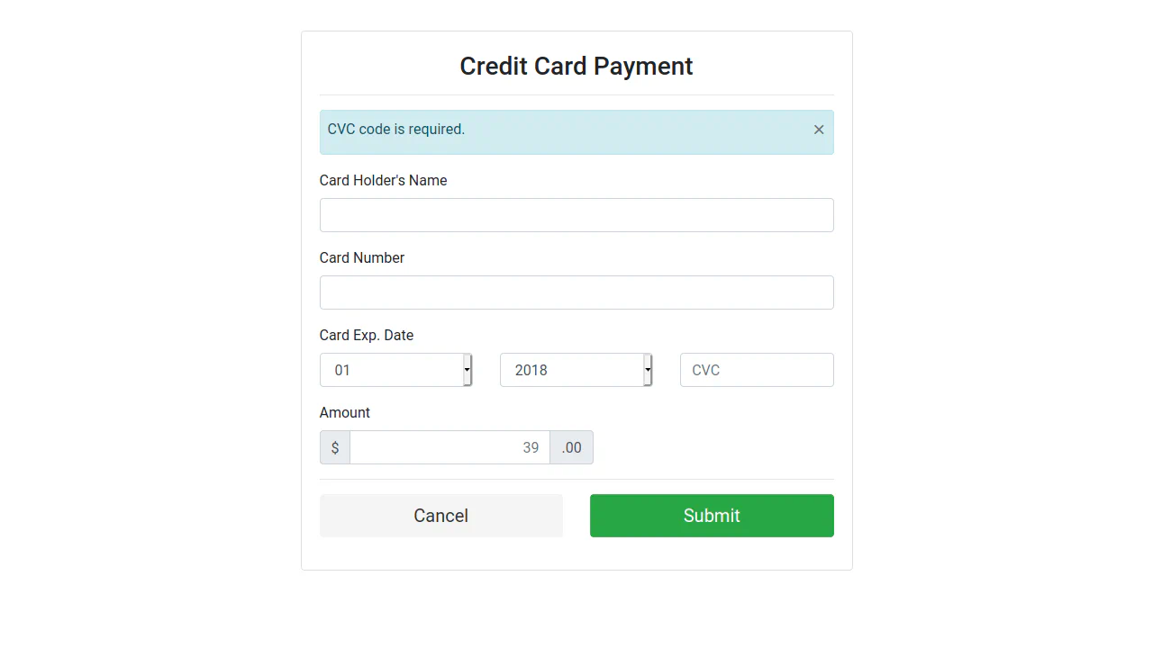 38 Bootstrap Payment Forms