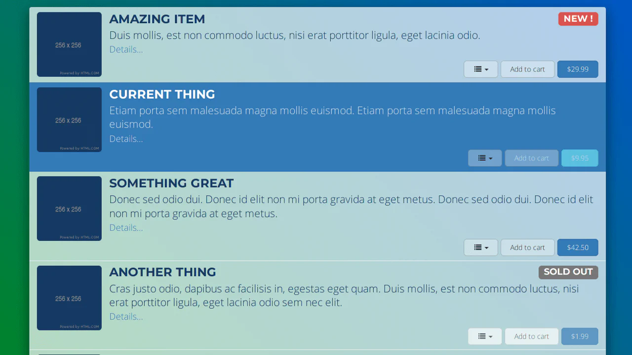 15 Bootstrap Lists