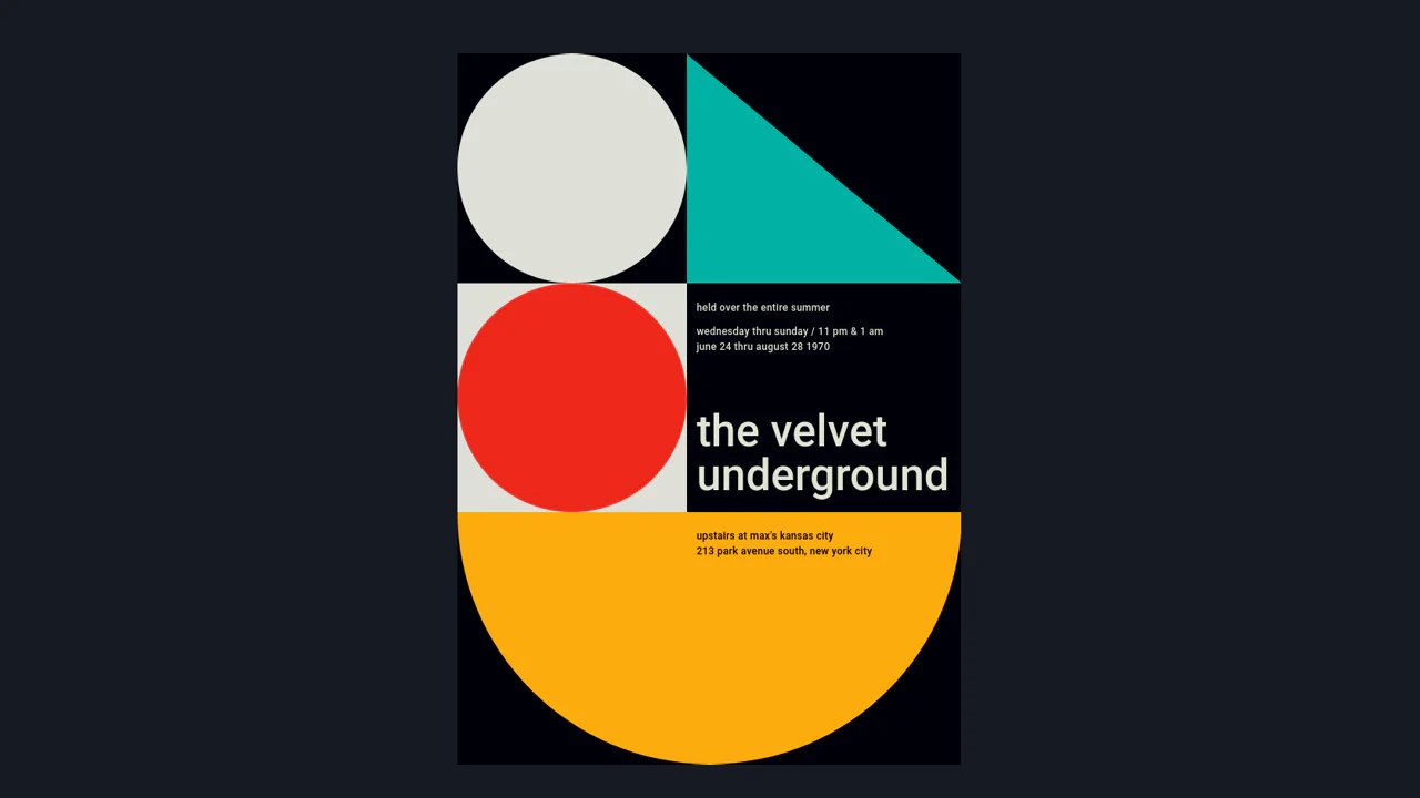 38 Pure CSS Poster Examples