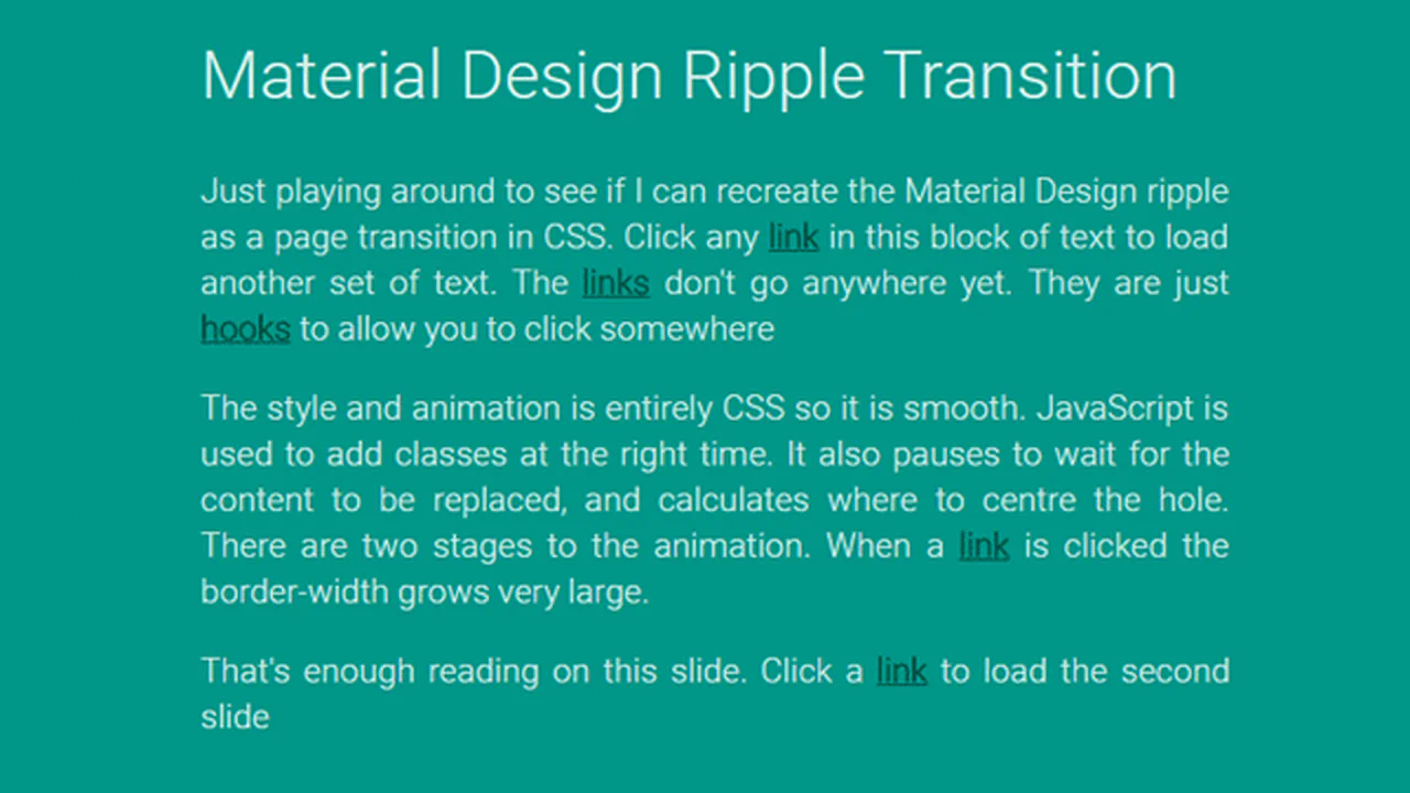 25 CSS Page Transitions